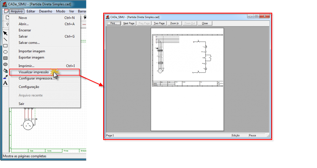 Como Imprimir no CADe SIMU? - Sala da Elétrica