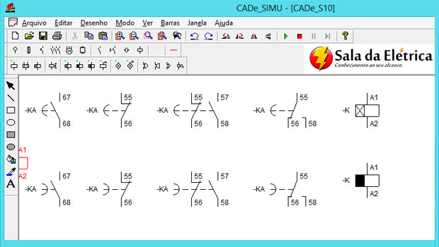 Temporizador no CADe SIMU - Sala da Elétrica