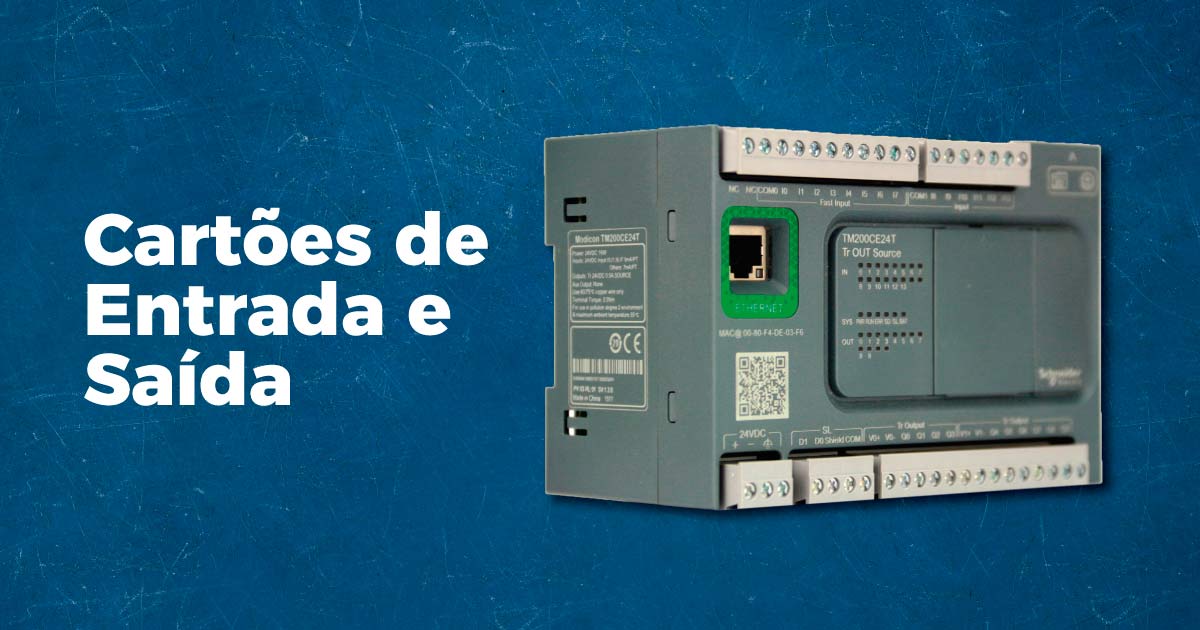 Cartões de Entrada e Saída do CLP - Sala da Elétrica
