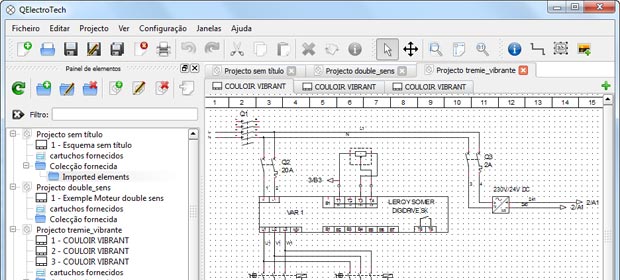QElectrotech EXCELENTE SOFTWARE ELÉTRICO - Sala da Elétrica