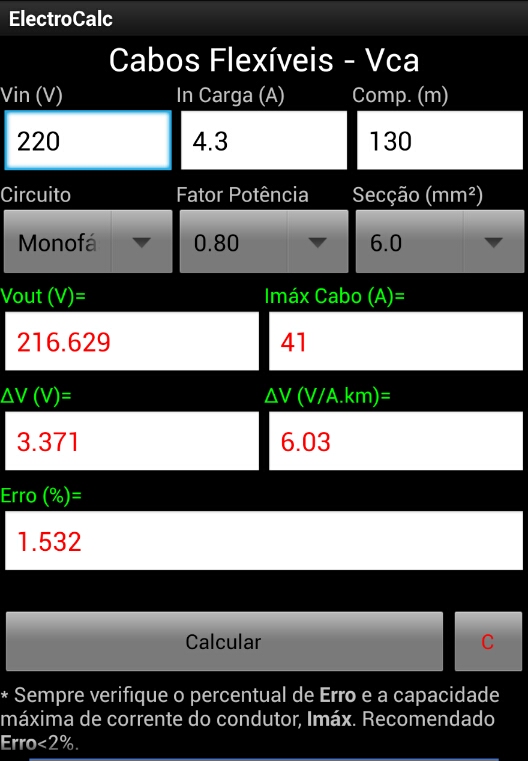 AVISO: ELECTROCALC AGORA TAMBÉM NO SEU CELULAR - Sala da Elétrica