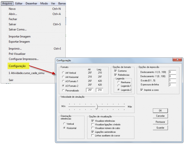 Como usar o CADe SIMU - Sala da Elétrica